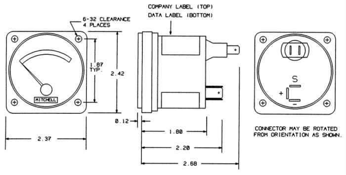Electrical Gauge Specifications – Mitchell Aircraft Products